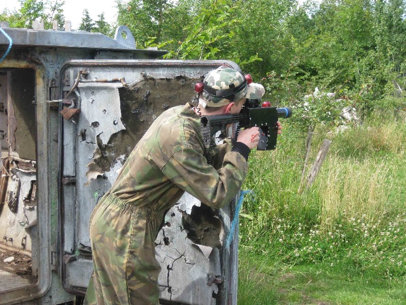 Tank Convoy with a real Russian battle tank at Laser Mayhem Essex