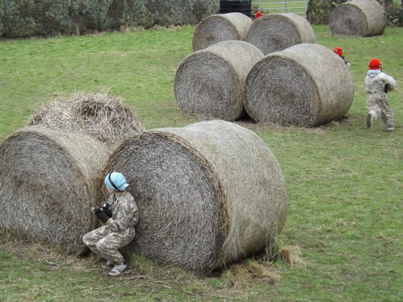 Speedball fast paced Laser tag game with Army lorry at Laser Mayhem